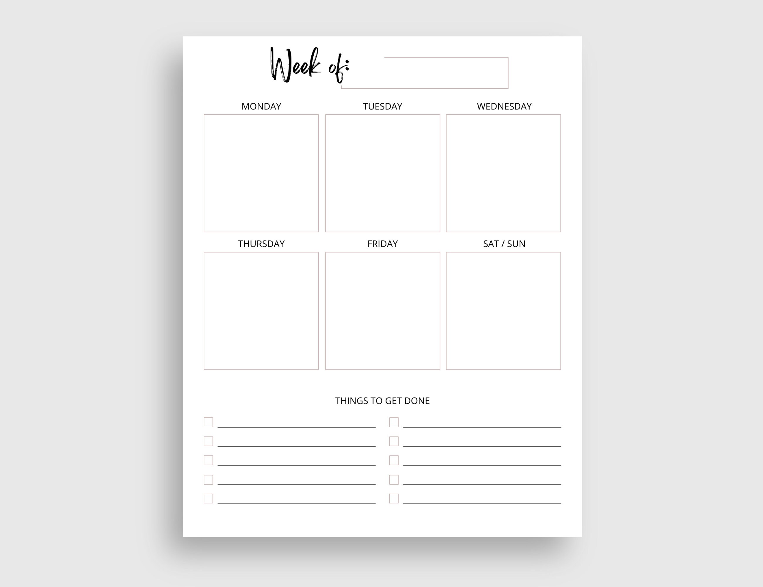 Printable Weekly Homeschool Planner| Charlotte Mason Homeschool ...