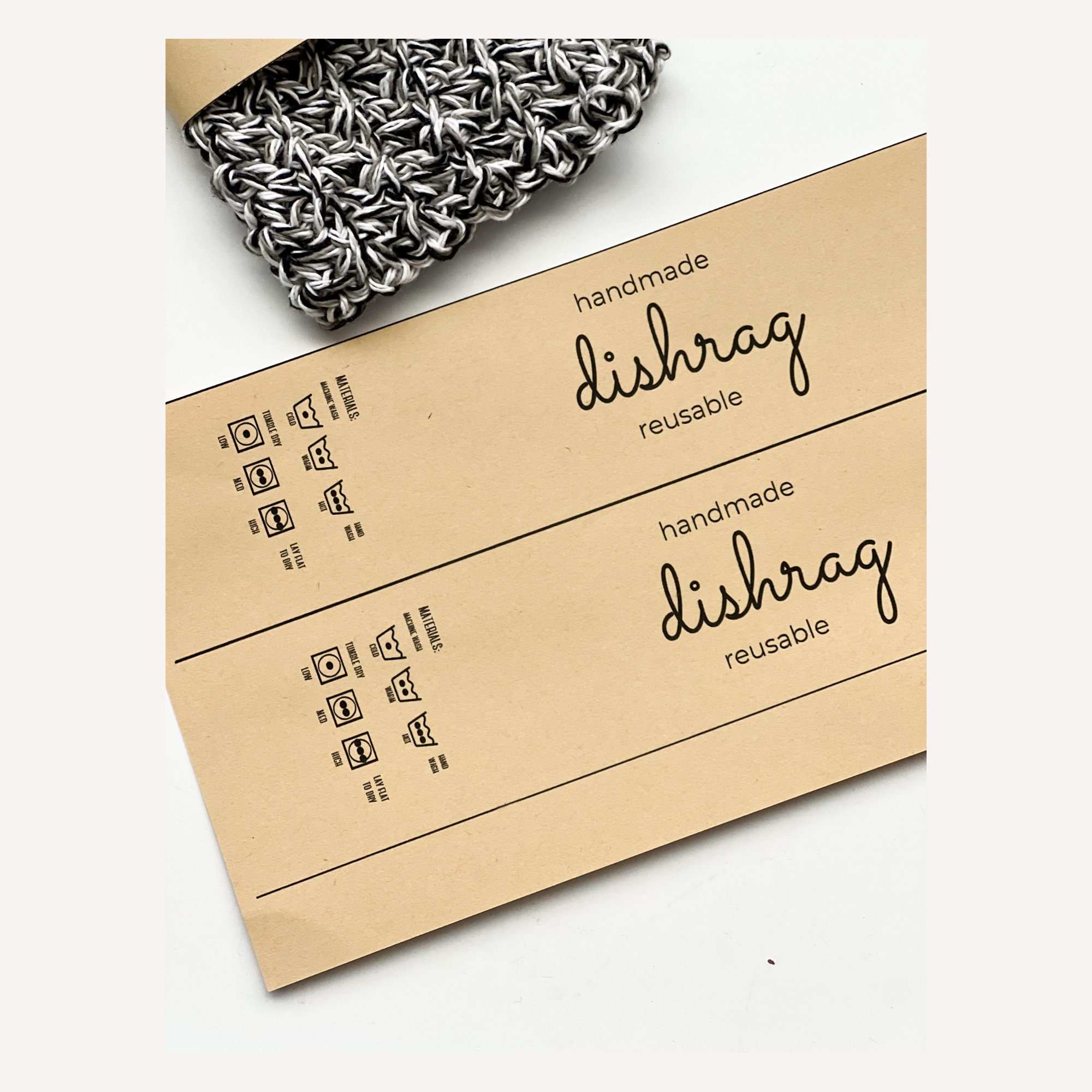 Printable Dishrag and Washrag Wrap Labels| Printable Gift Tags, Labels ...
