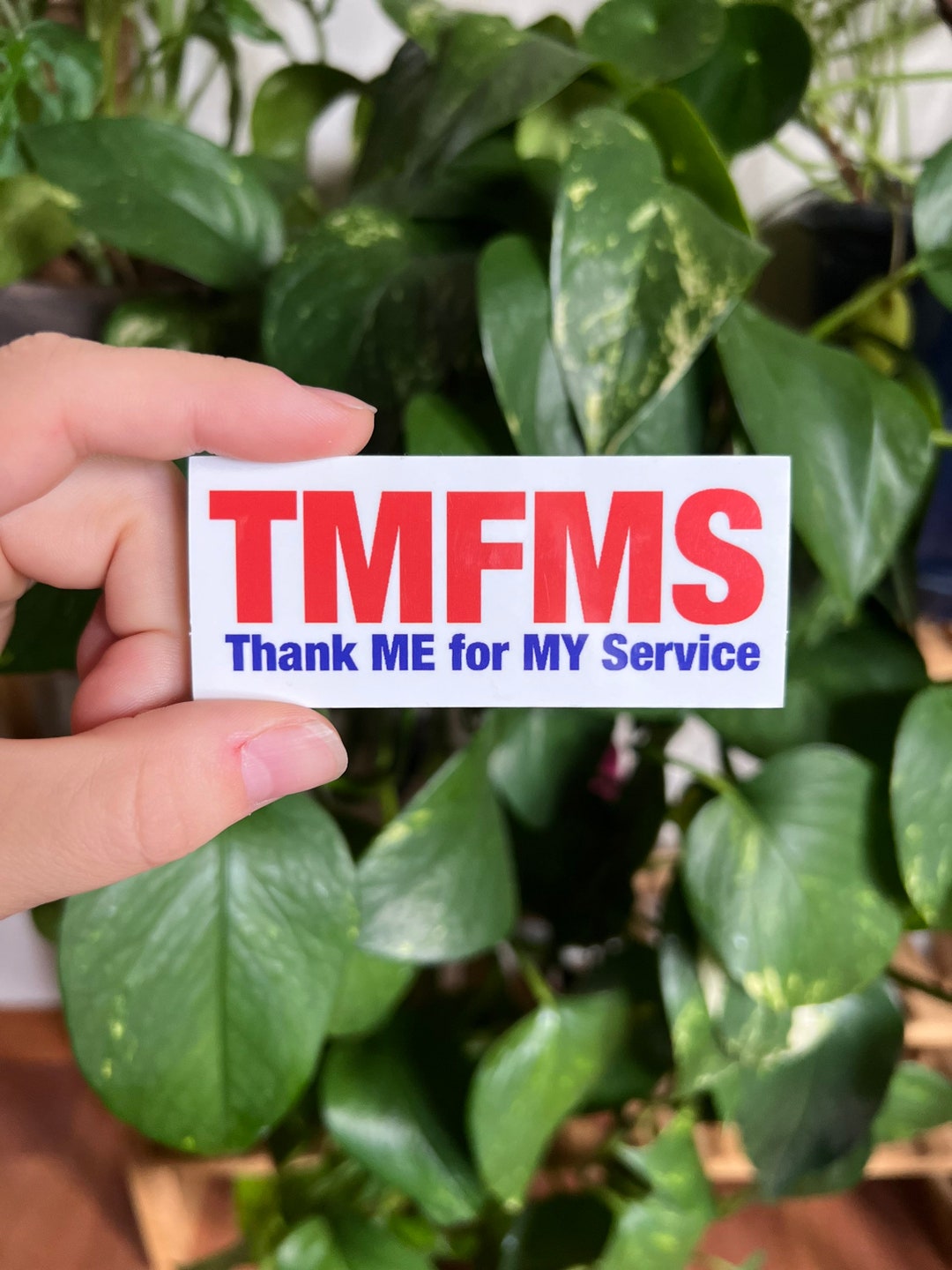 Thank Me for My Service Sticker - Etsy
