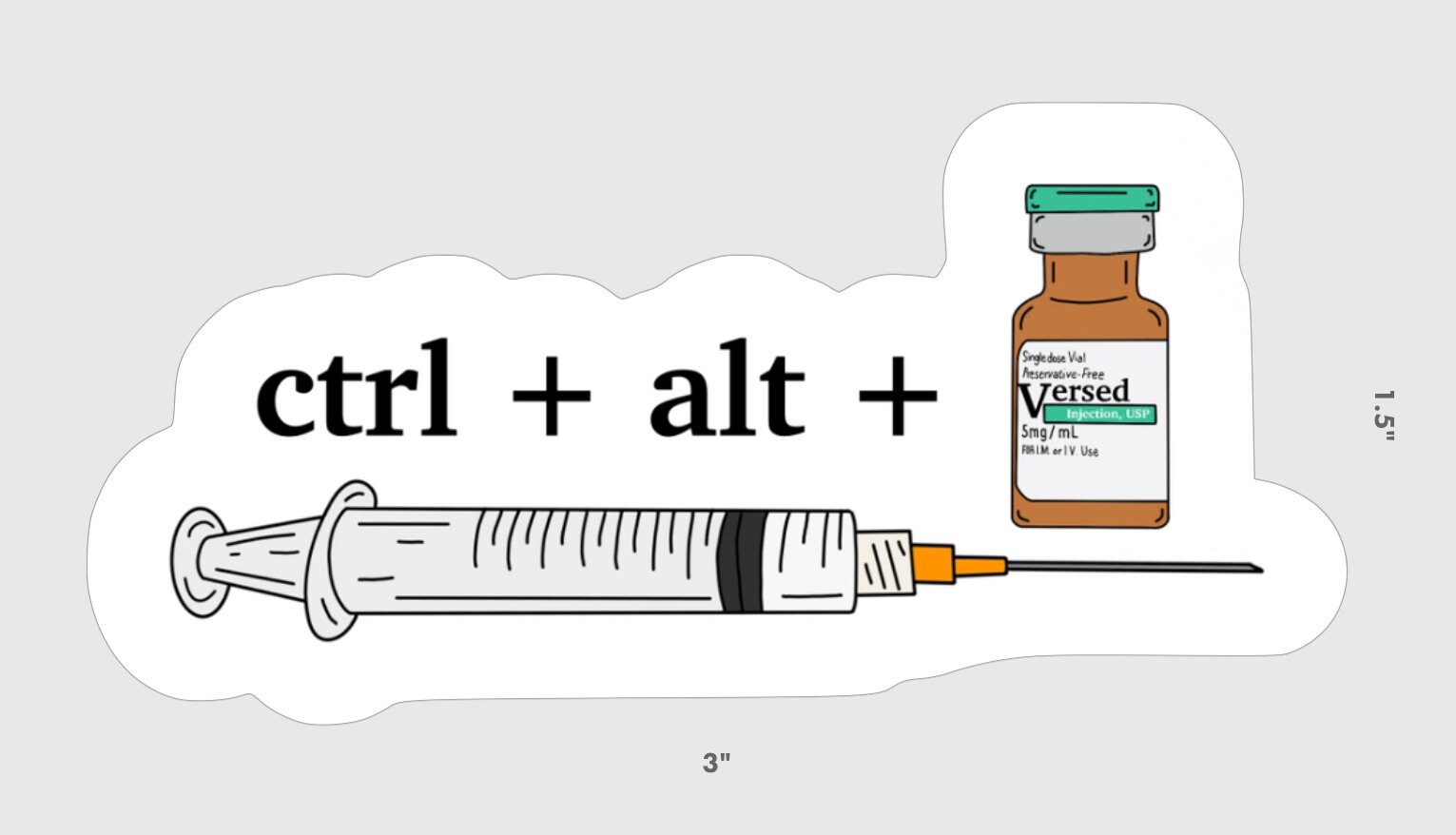 Ctrl Alt Versed Sticker - Etsy