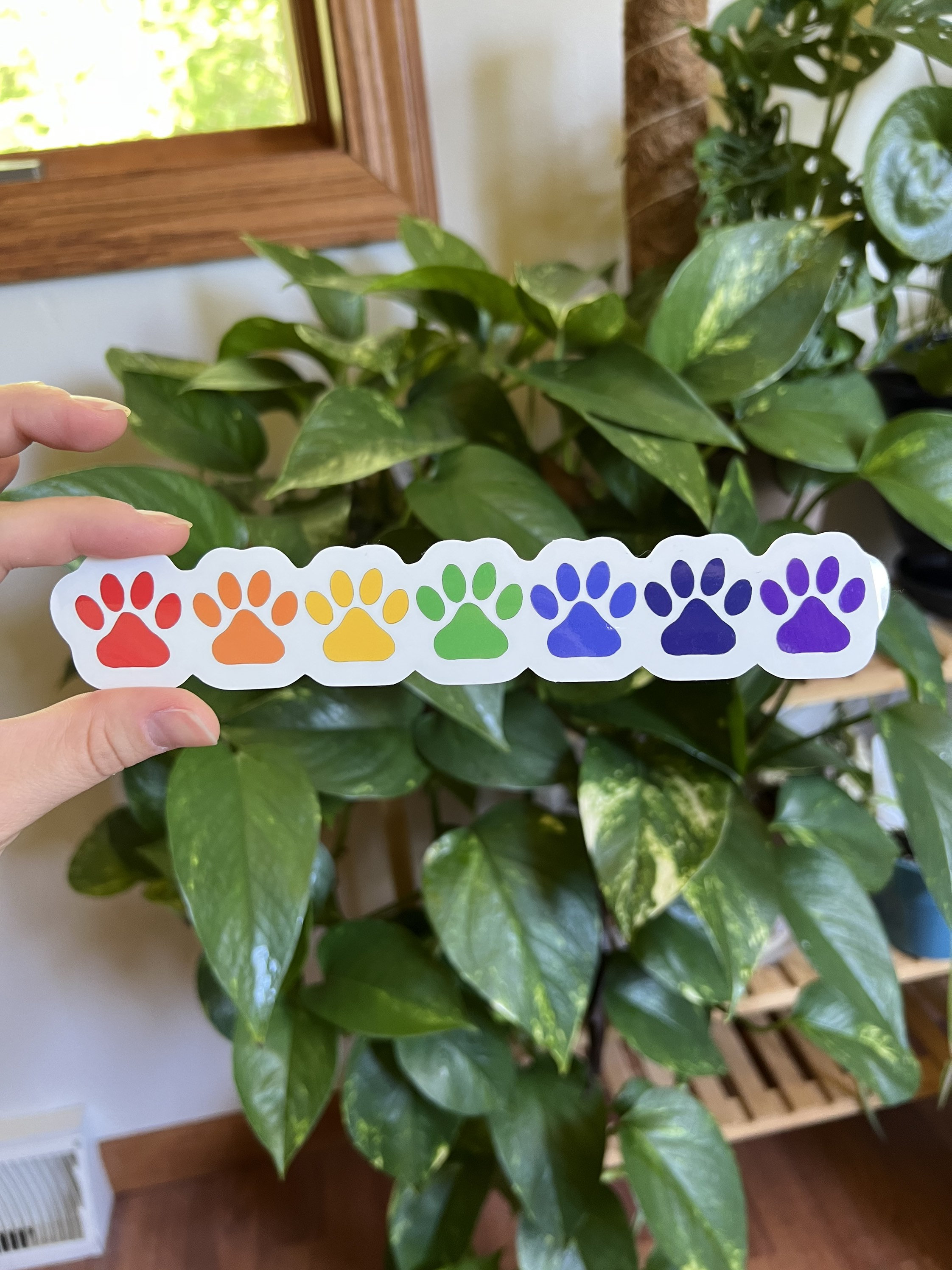 Pride Paw Sticker - Etsy