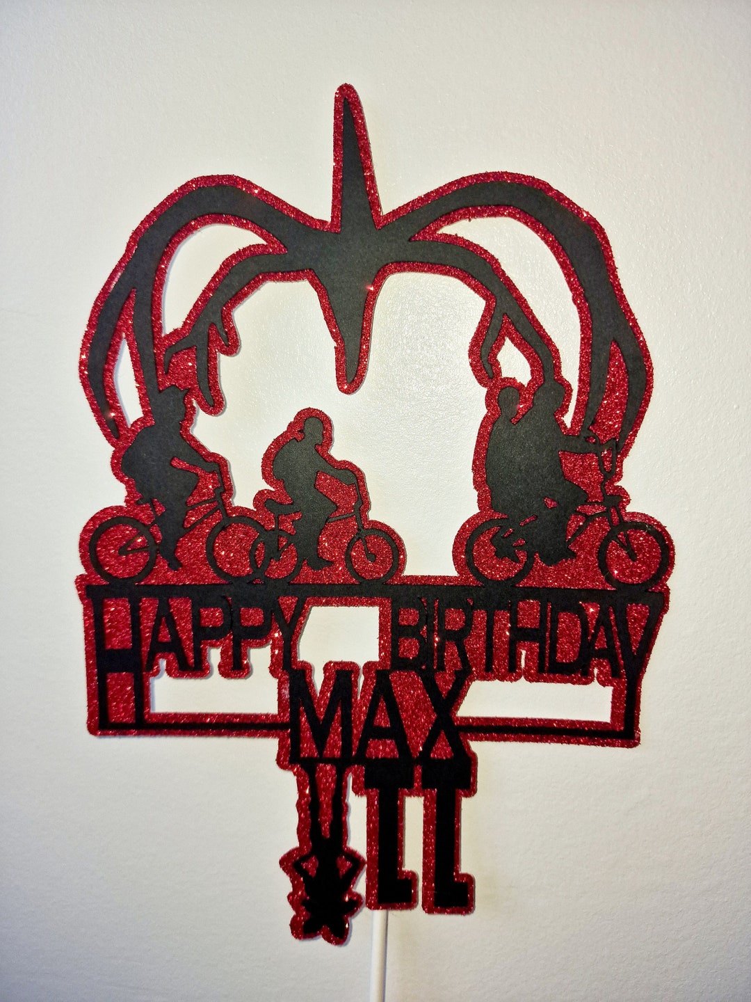 Stranger Things Themed Cake Topper, Personalised, Tv Themed - Etsy