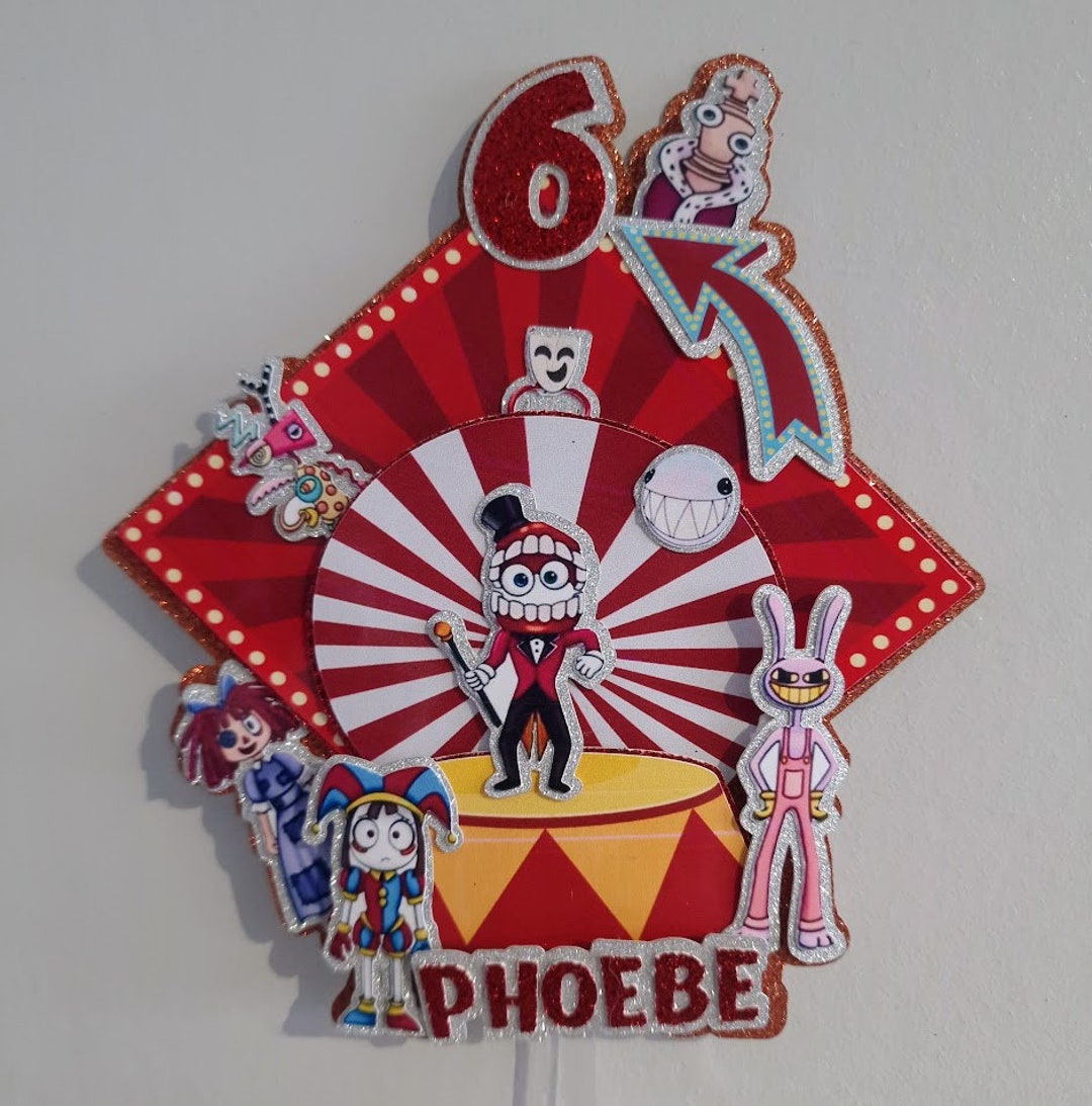 Personalised the Amazing Digital Circus, Birthday Cake Topper ...