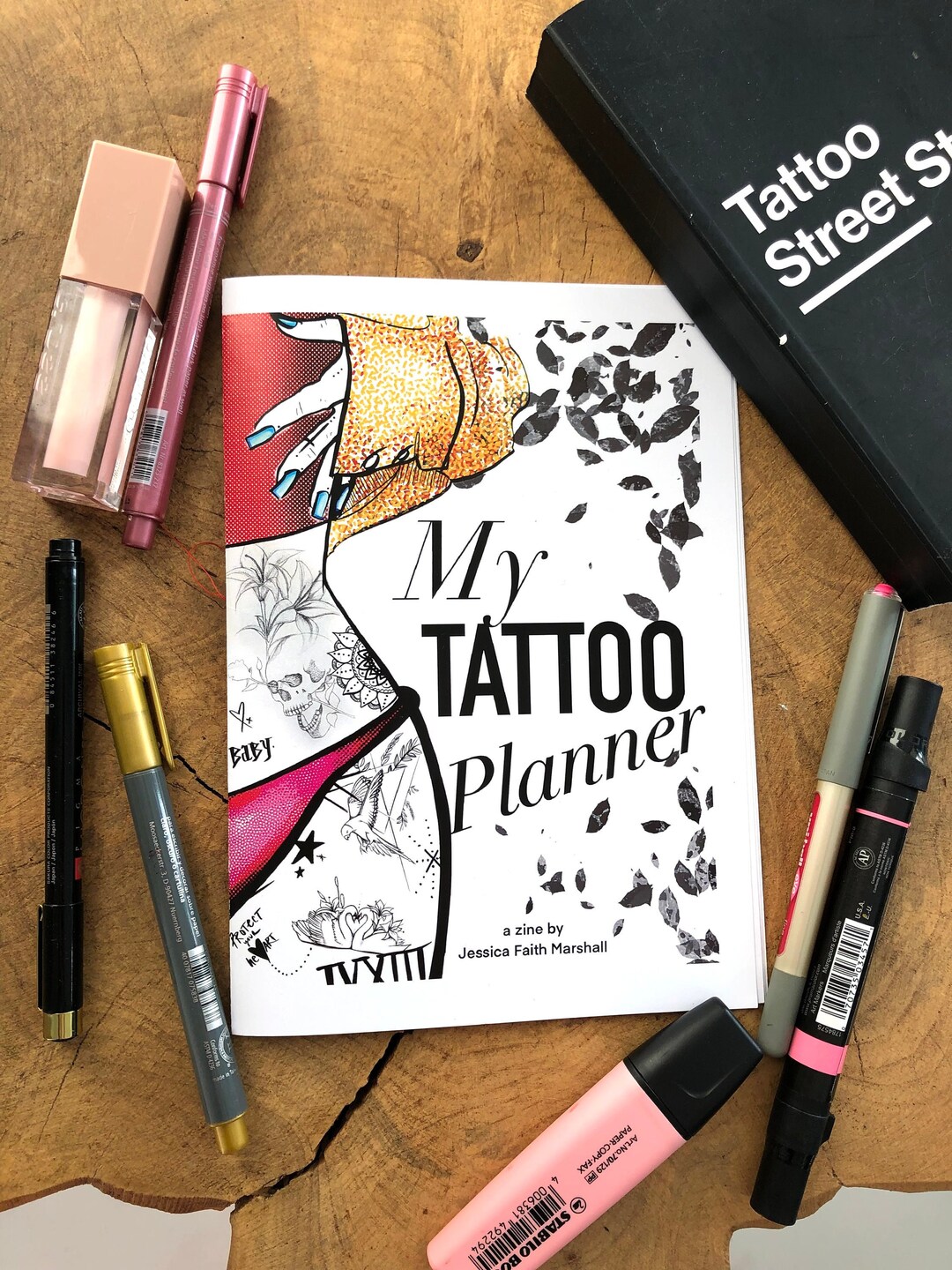 Digital Download My Tattoo Planner Interactive Zine | Draw & Plan Your ...