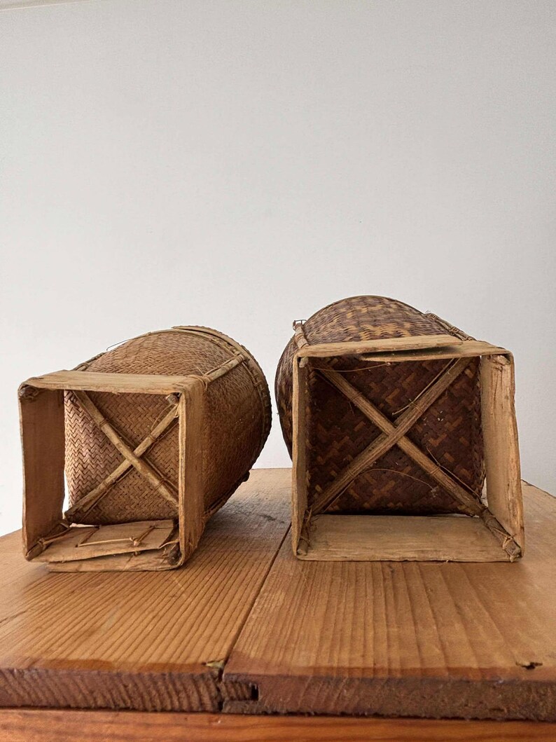 Pair of Palawan Philippines Vintage Rice Baskets - Etsy