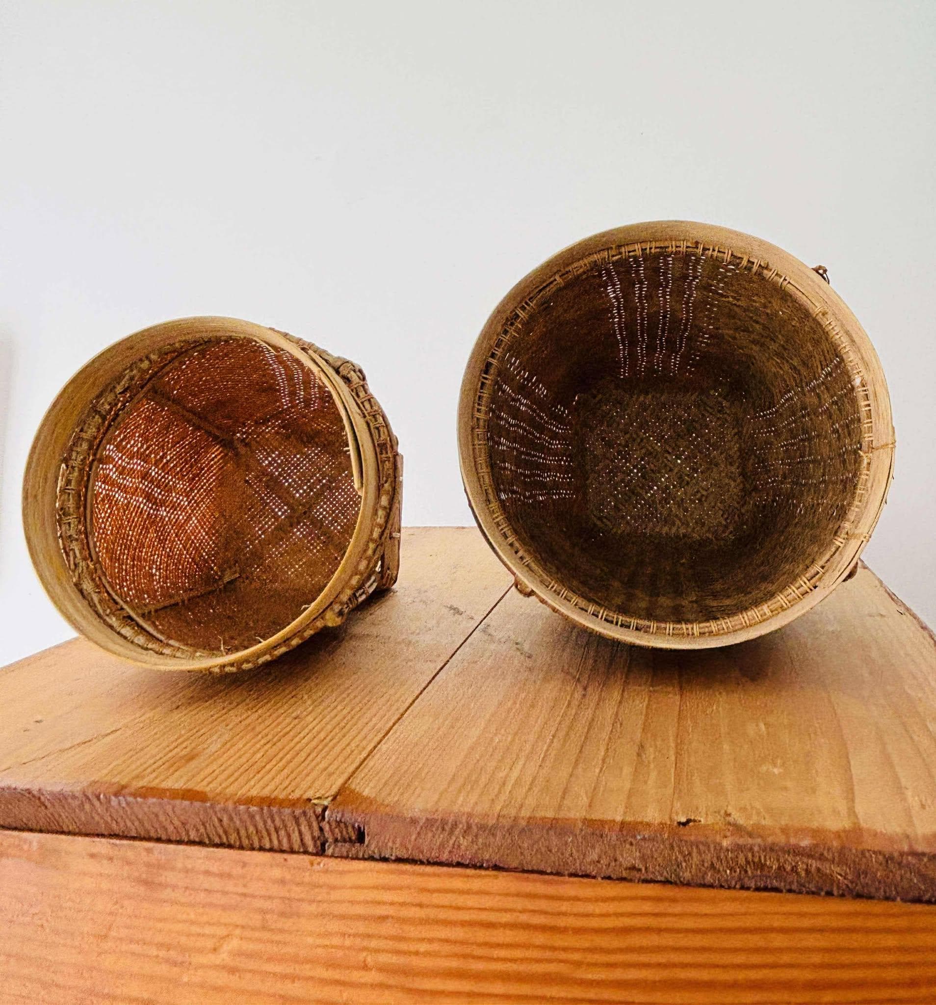 Pair of Palawan Philippines Vintage Rice Baskets - Etsy