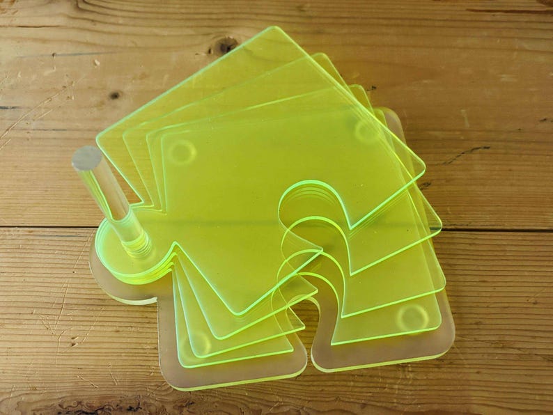 Acrylic Puzzle Coasters - Etsy