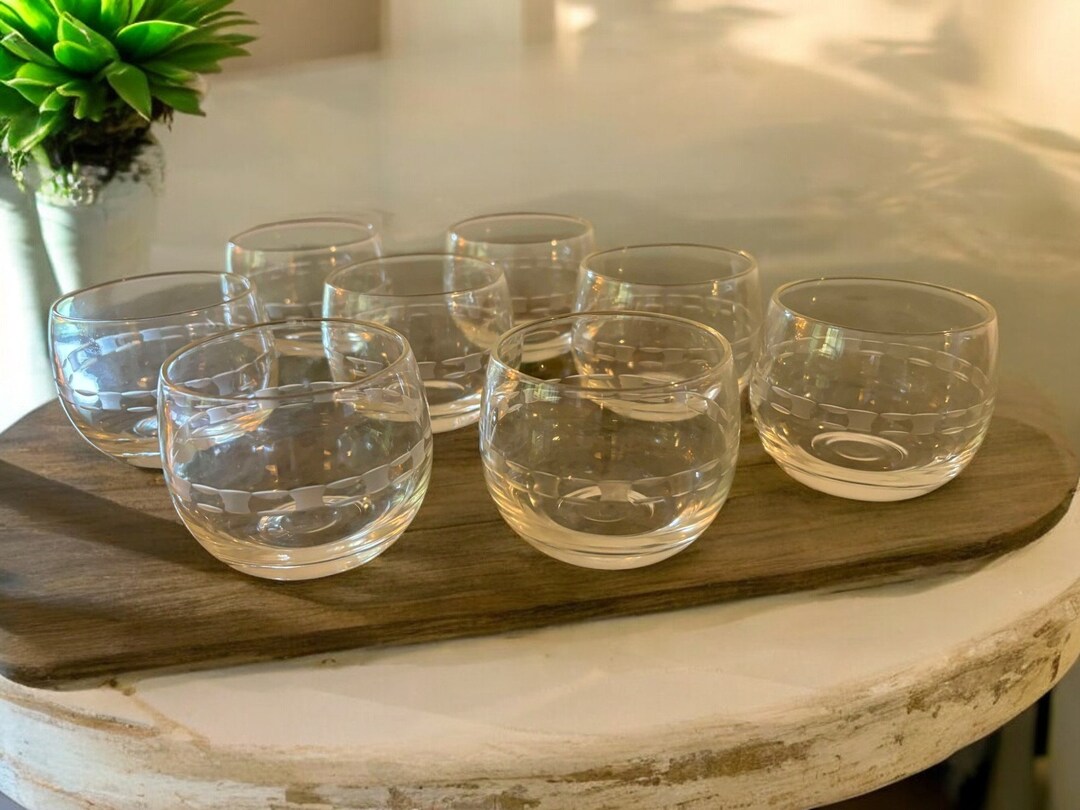 Mid Century Modern Roly Poly Glasses - Etsy