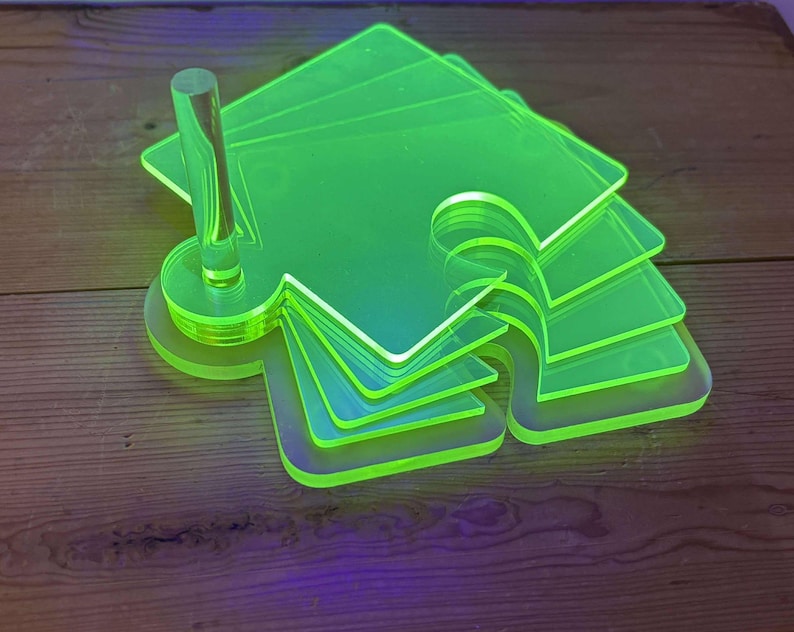 Acrylic Puzzle Coasters - Etsy