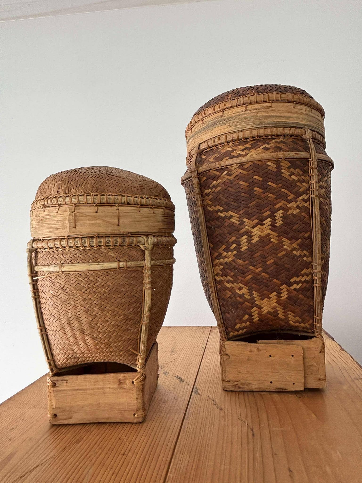 Pair of Palawan Philippines Vintage Rice Baskets - Etsy