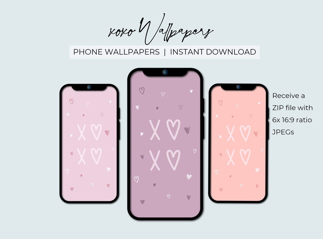 XOXO Phone Wallpaper | Lock Screen & Home Screen | Aesthetic Background ...