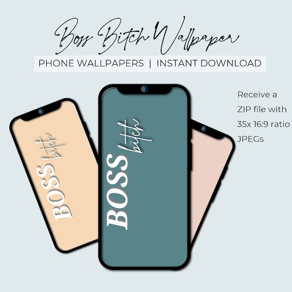 Boss Bitch Wallpaper - Etsy