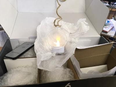 Remote Controlled Glass Bubble Tea Lights ( Indoor/outdoor)- REDUCED - Etsy