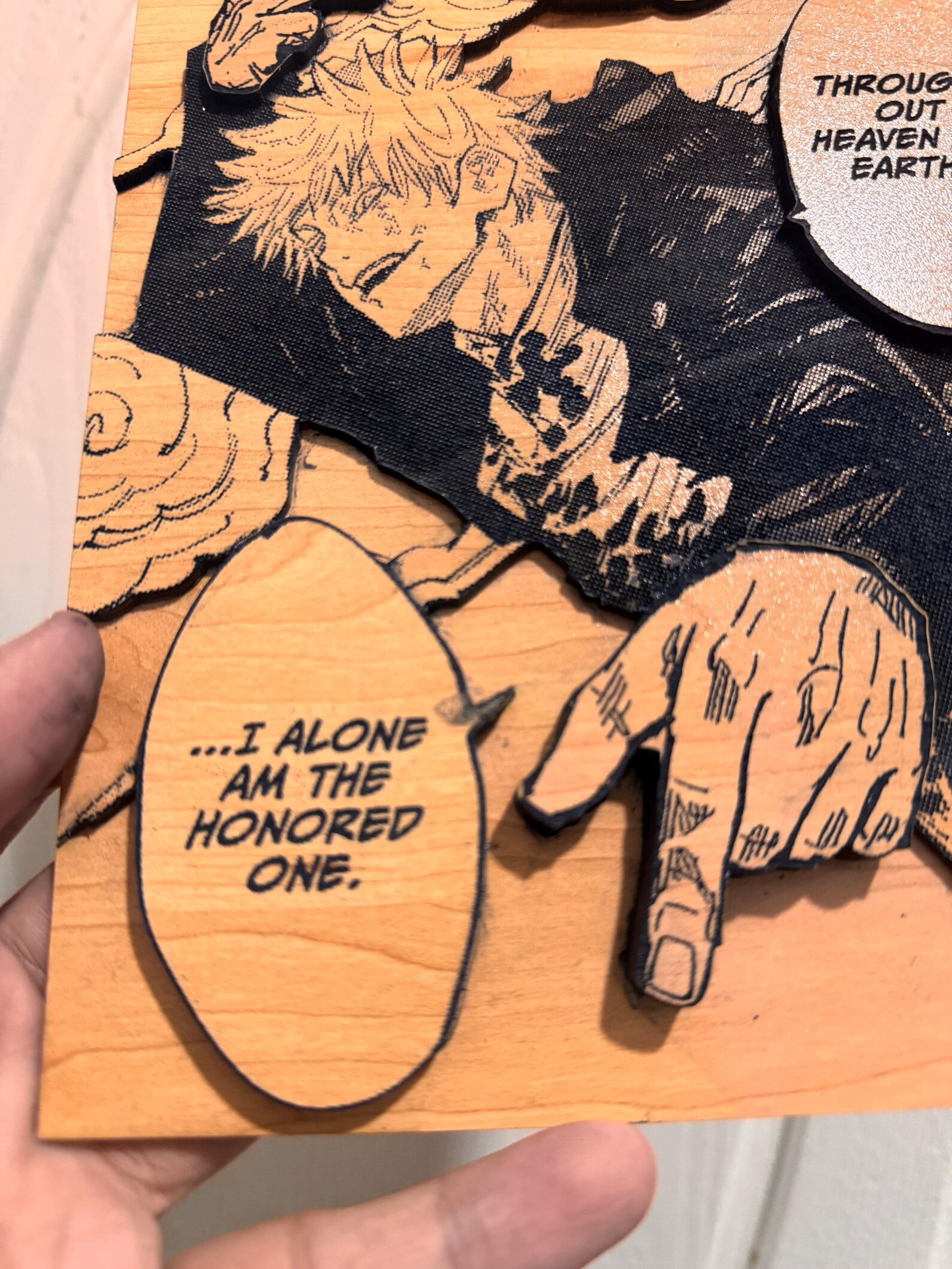 Satoru Gojo Awakening Comic Strip Laser Cut SVG File - Etsy