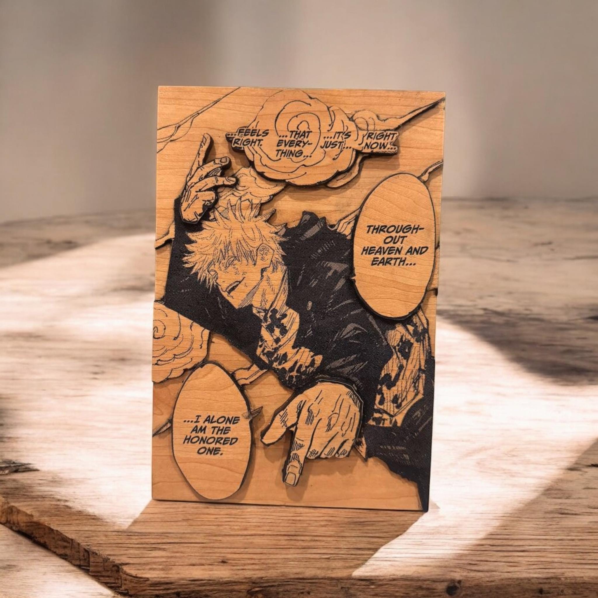 Satoru Gojo Awakening Comic Strip Laser Cut SVG File - Etsy