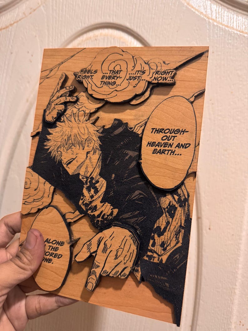 Satoru Gojo Awakening Comic Strip Laser Cut SVG File - Etsy