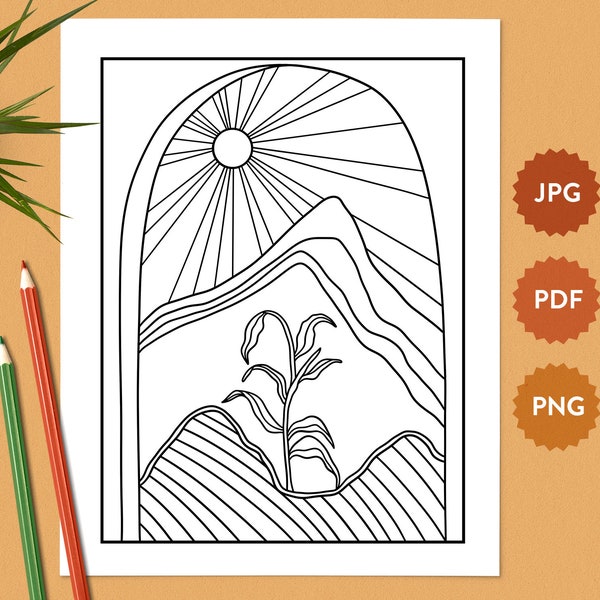 Southwest Coloring Pages - Etsy