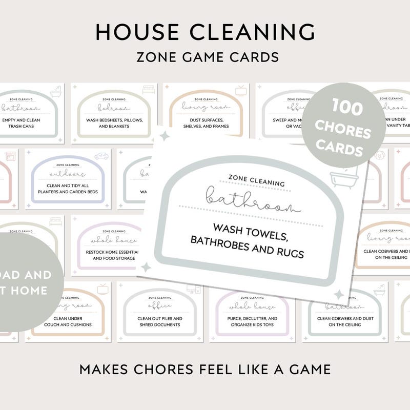 Room Cleaned Cards - Etsy