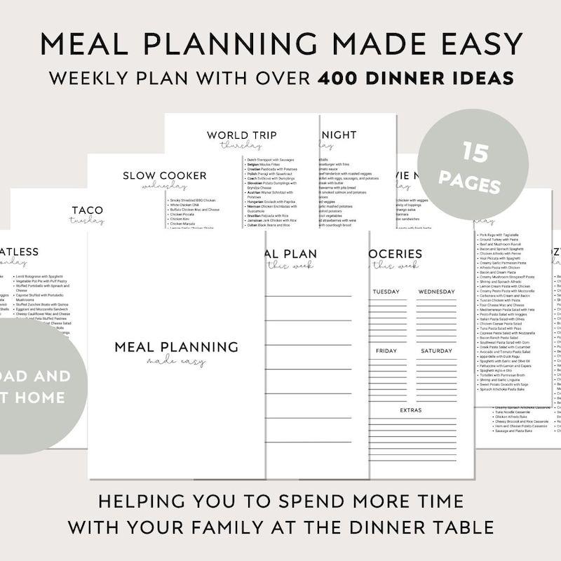 Reusable Grocery Plan - Etsy