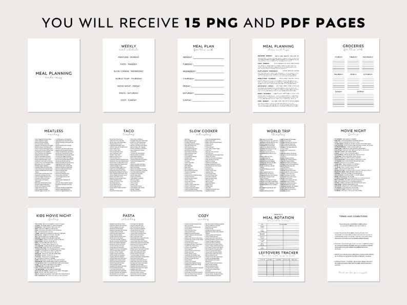 Meal Planning Binder, Meal Rotation Made Easy, Family Dinner Ideas ...
