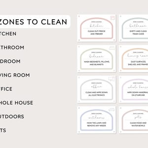 Cleaning Game Cards, 100 Zone Chores, House Tasks Checklist, Kids Adult ...