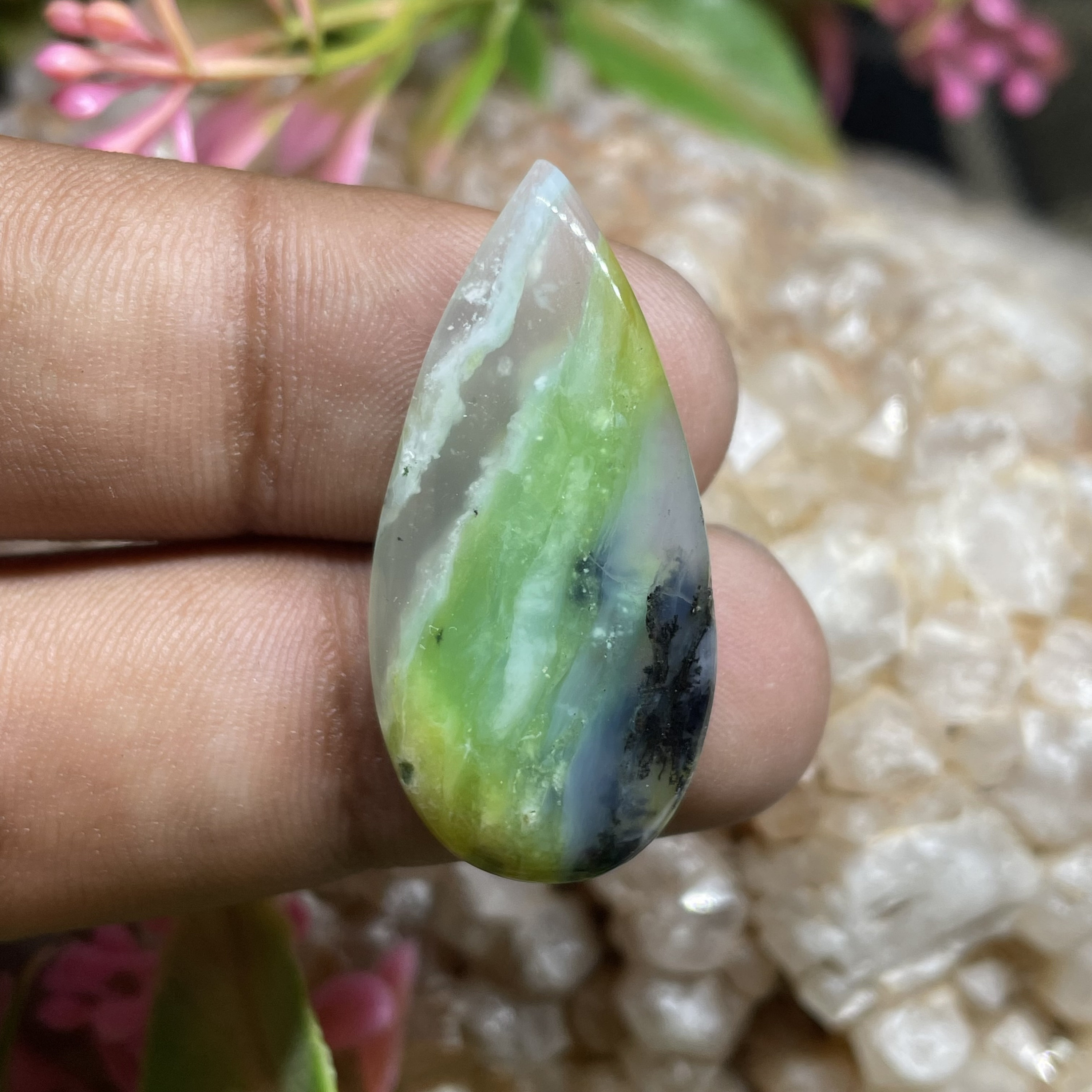 A Unique Beautiful Peru Opal 100 % Natural Blue Peruvian Opal Gemstone ...