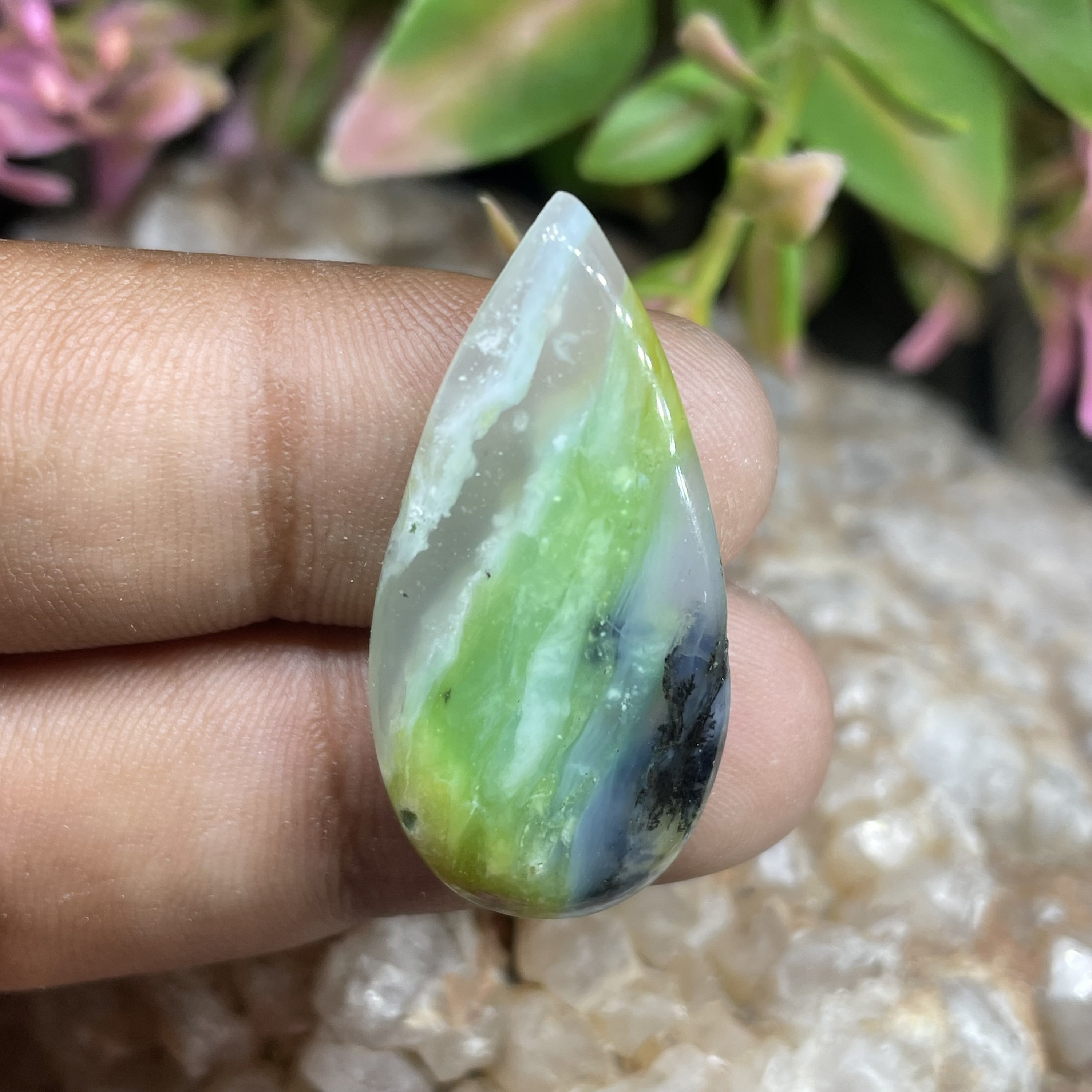 A Unique Beautiful Peru Opal 100 % Natural Blue Peruvian Opal Gemstone ...