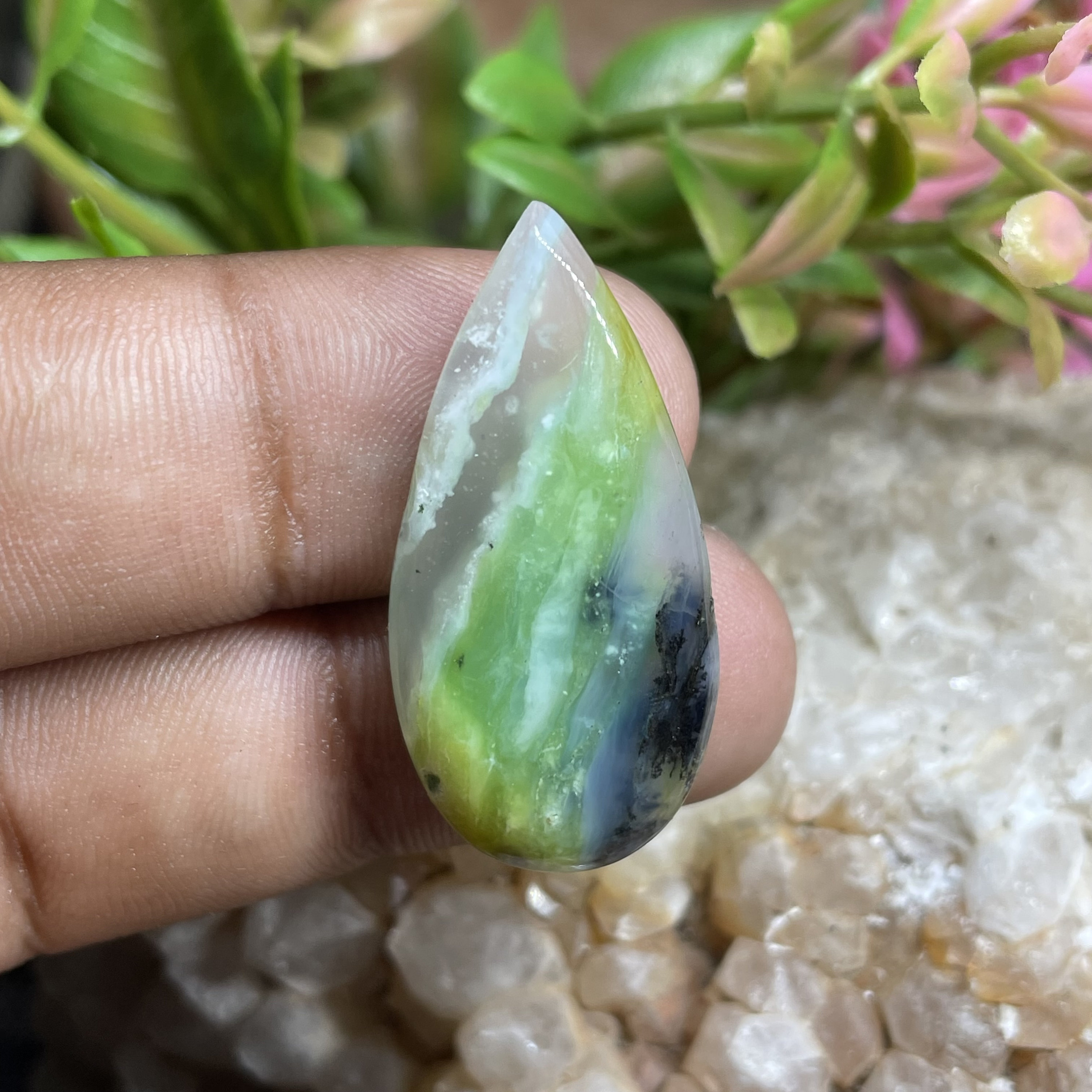 A Unique Beautiful Peru Opal 100 % Natural Blue Peruvian Opal Gemstone ...