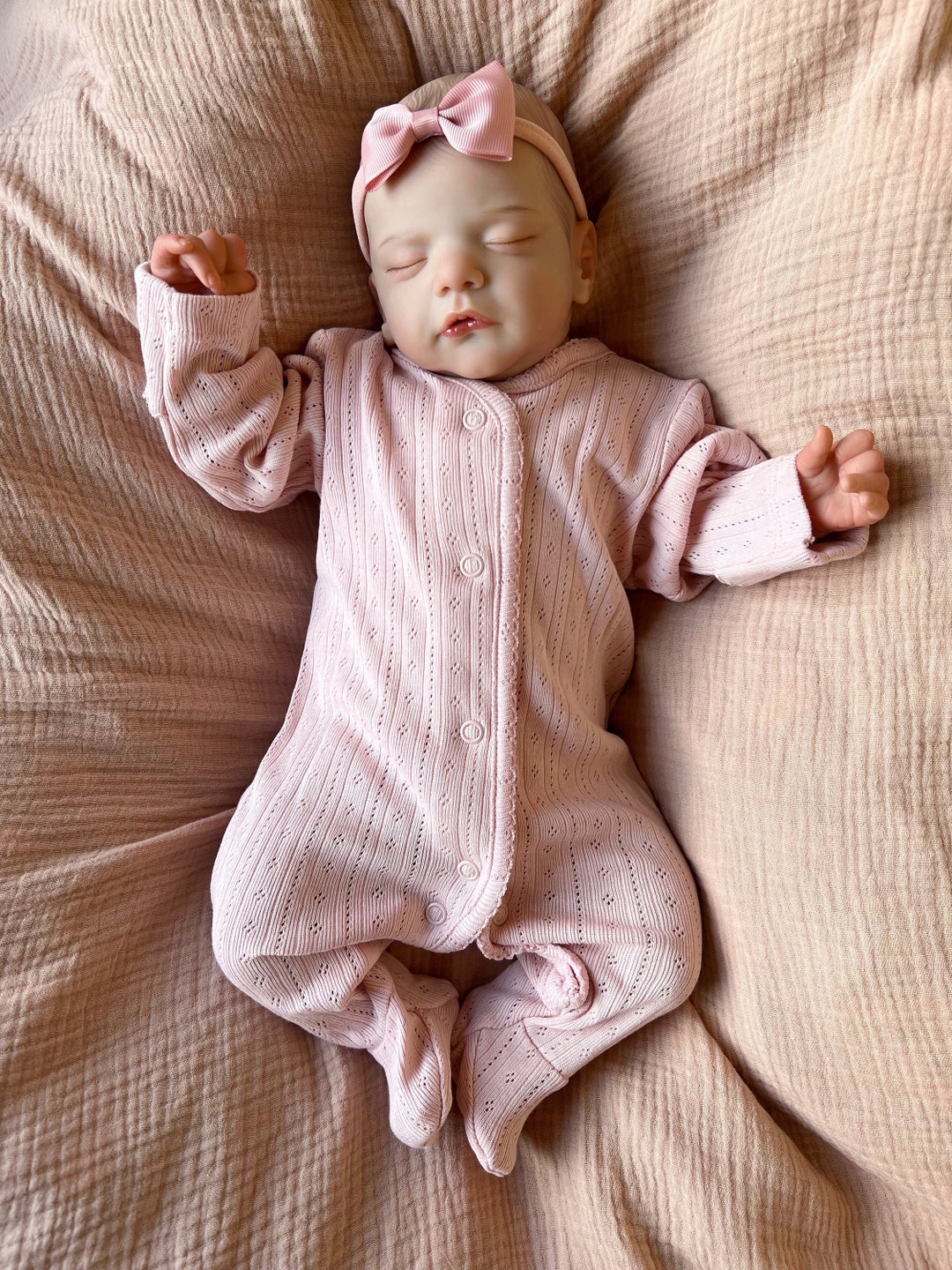 5 Pounds Weighted Newborn Lifelike Reborn Baby Doll 19 Inch Baby Girl ...