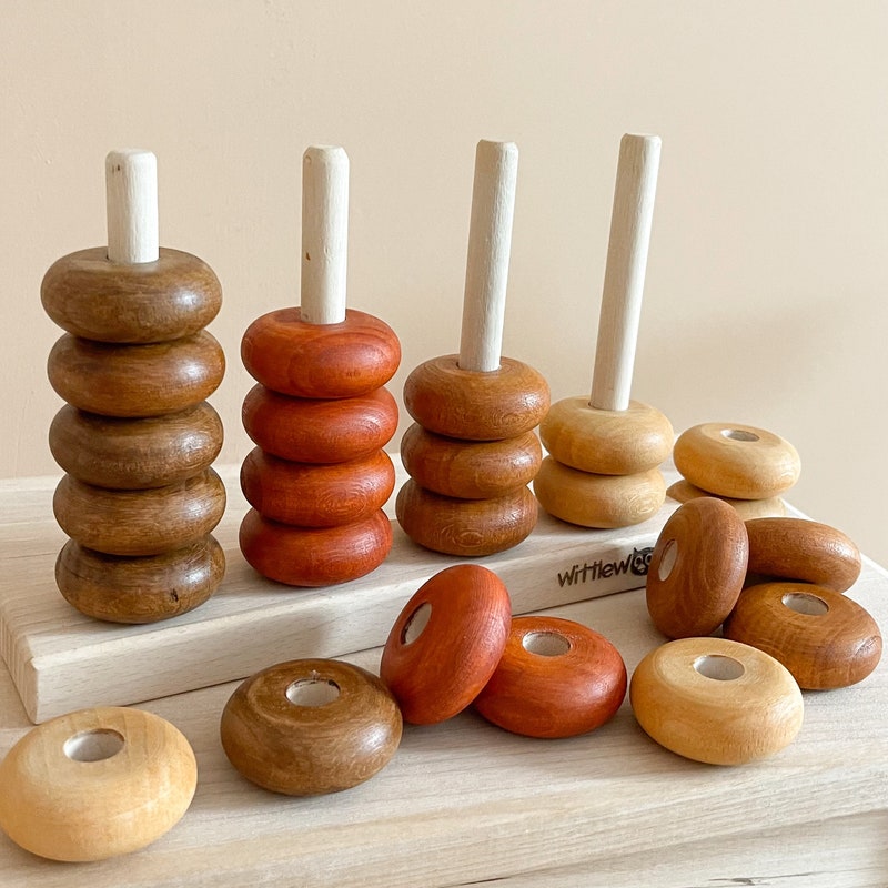 Wooden Stacking Toys - Etsy