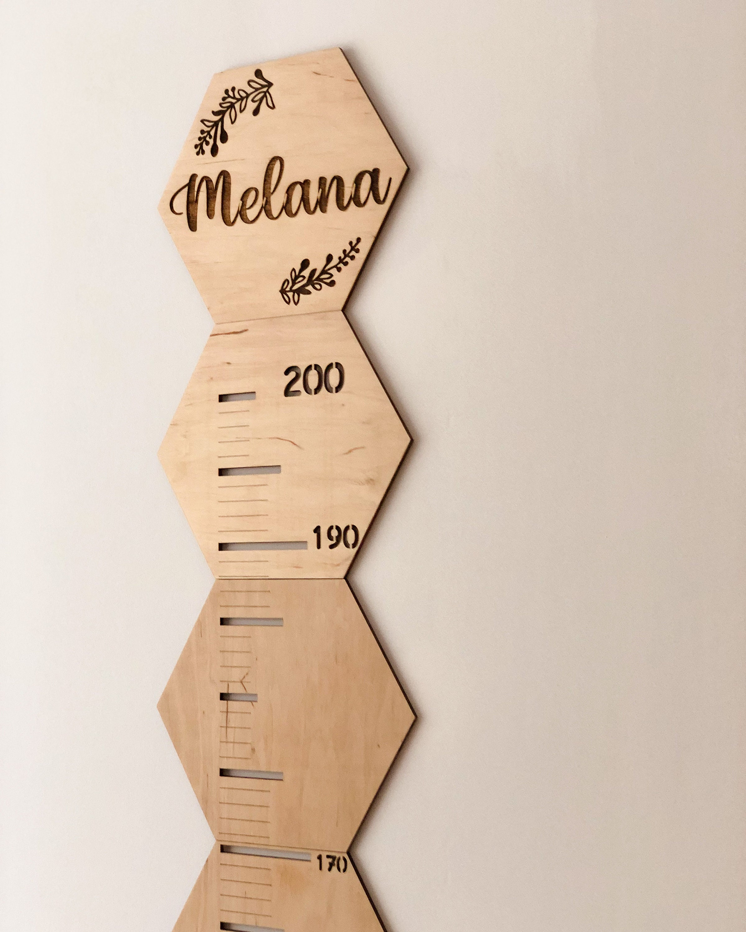 Personalized Growth Chart, Height Chart for Kids, Wooden Growth Ruler ...