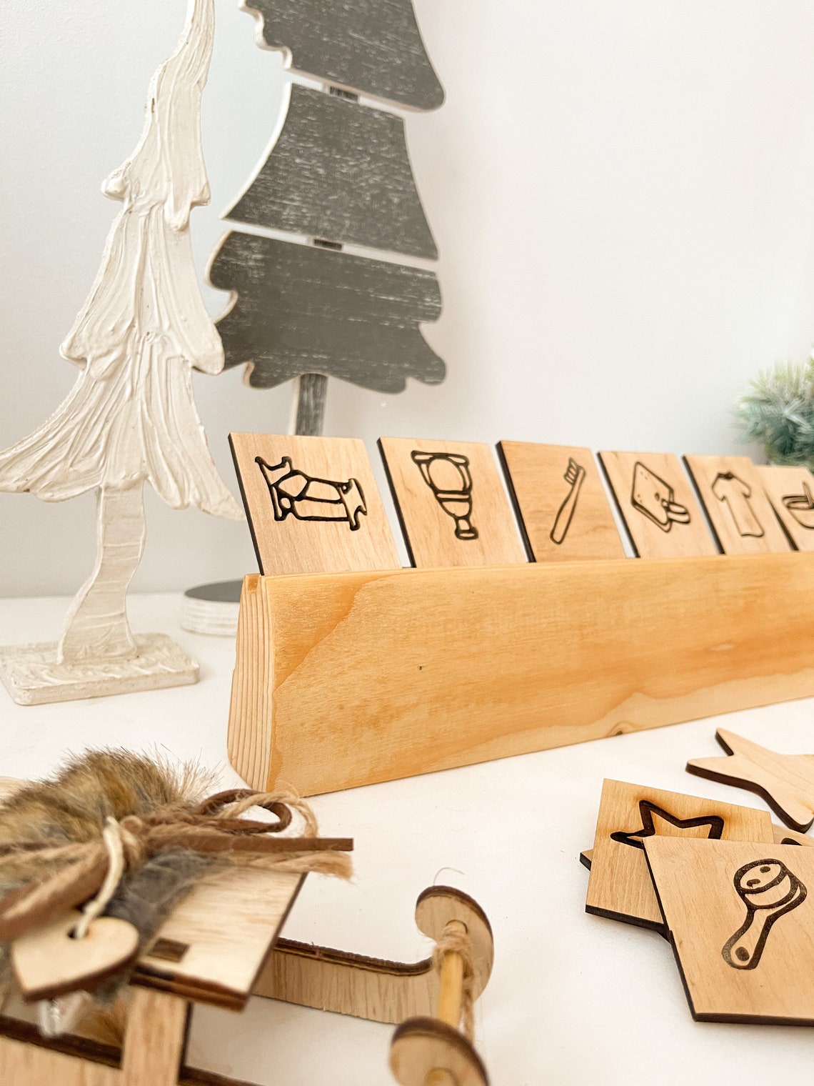 Daily Routine Morning/evening With Shelf, Montessori Life Cards for ...