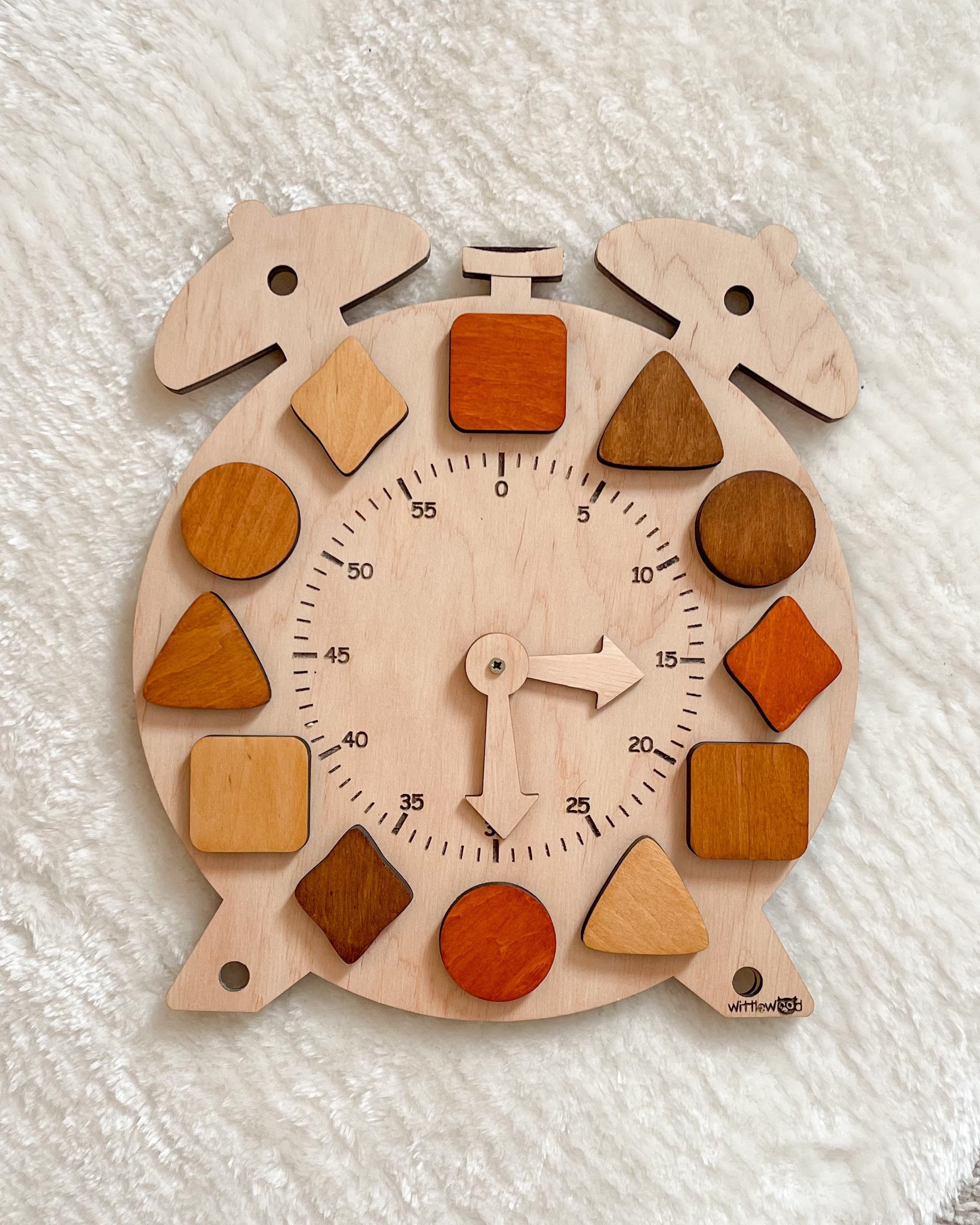 Montessori Clock, Tell the Time Learning Clock, Wooden Clock for ...