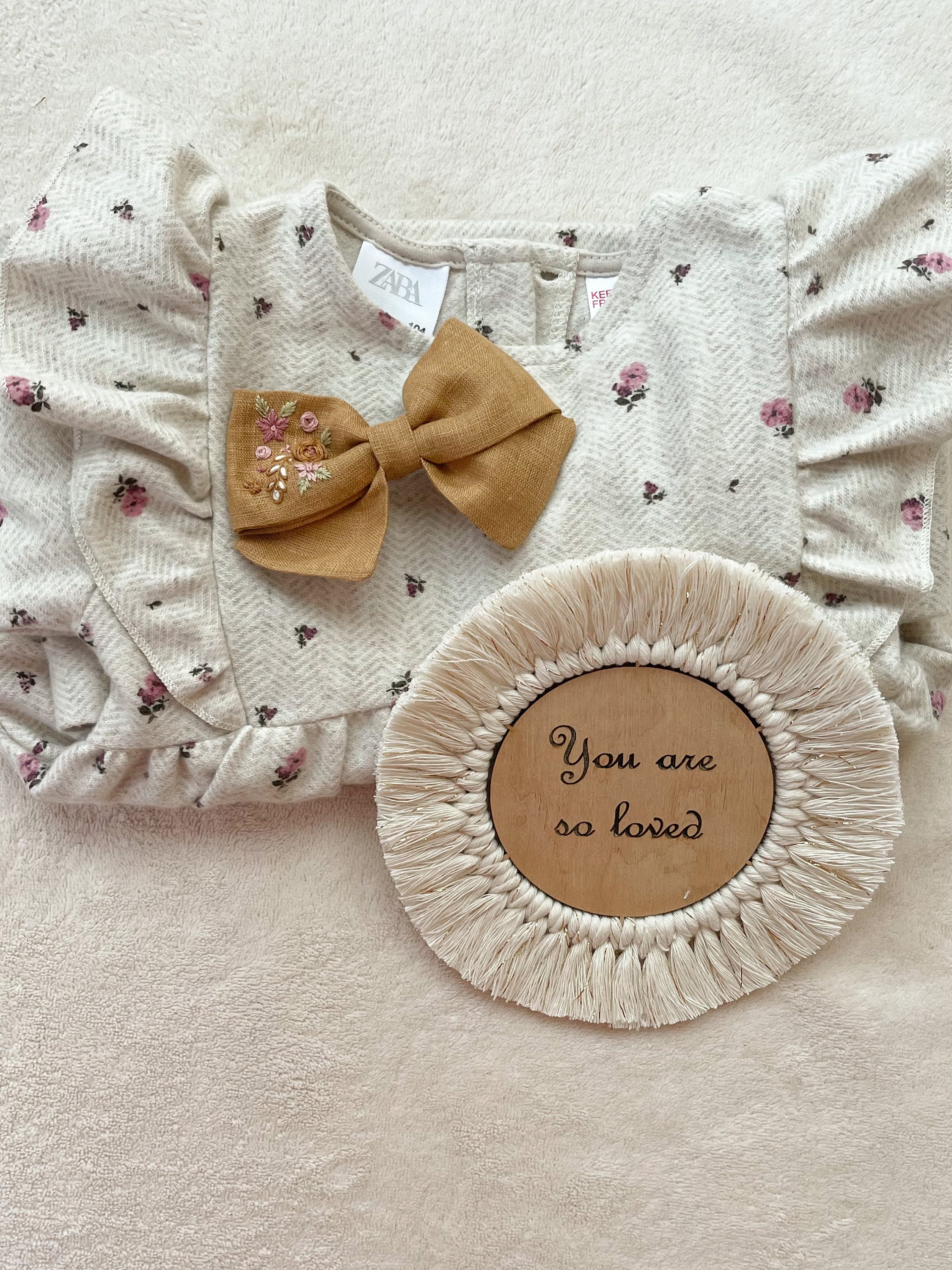 Hello World Macrame Baby Milestone Cards Discs Wooden - Etsy