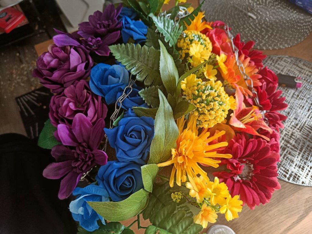Large Hanging Basket in Honour of Pride and the LGBTQ Community. Great ...