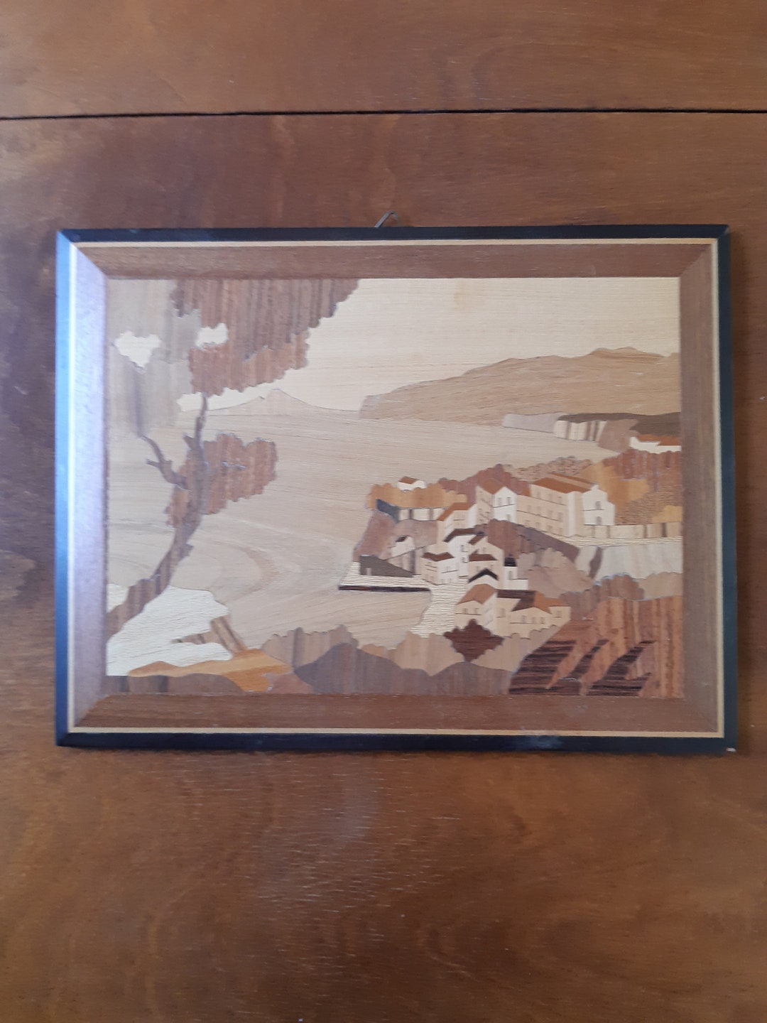Vintage Intarsia Inlay Wood Picture. Sorrento Italy - Etsy