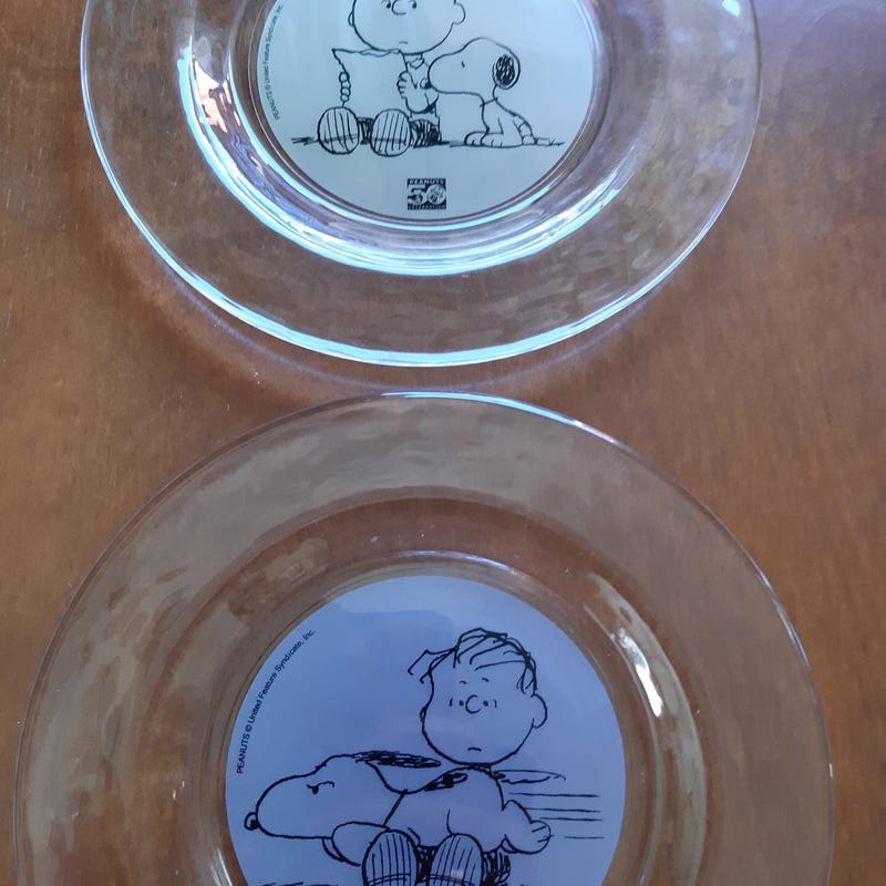 Snoopy Glass - Etsy