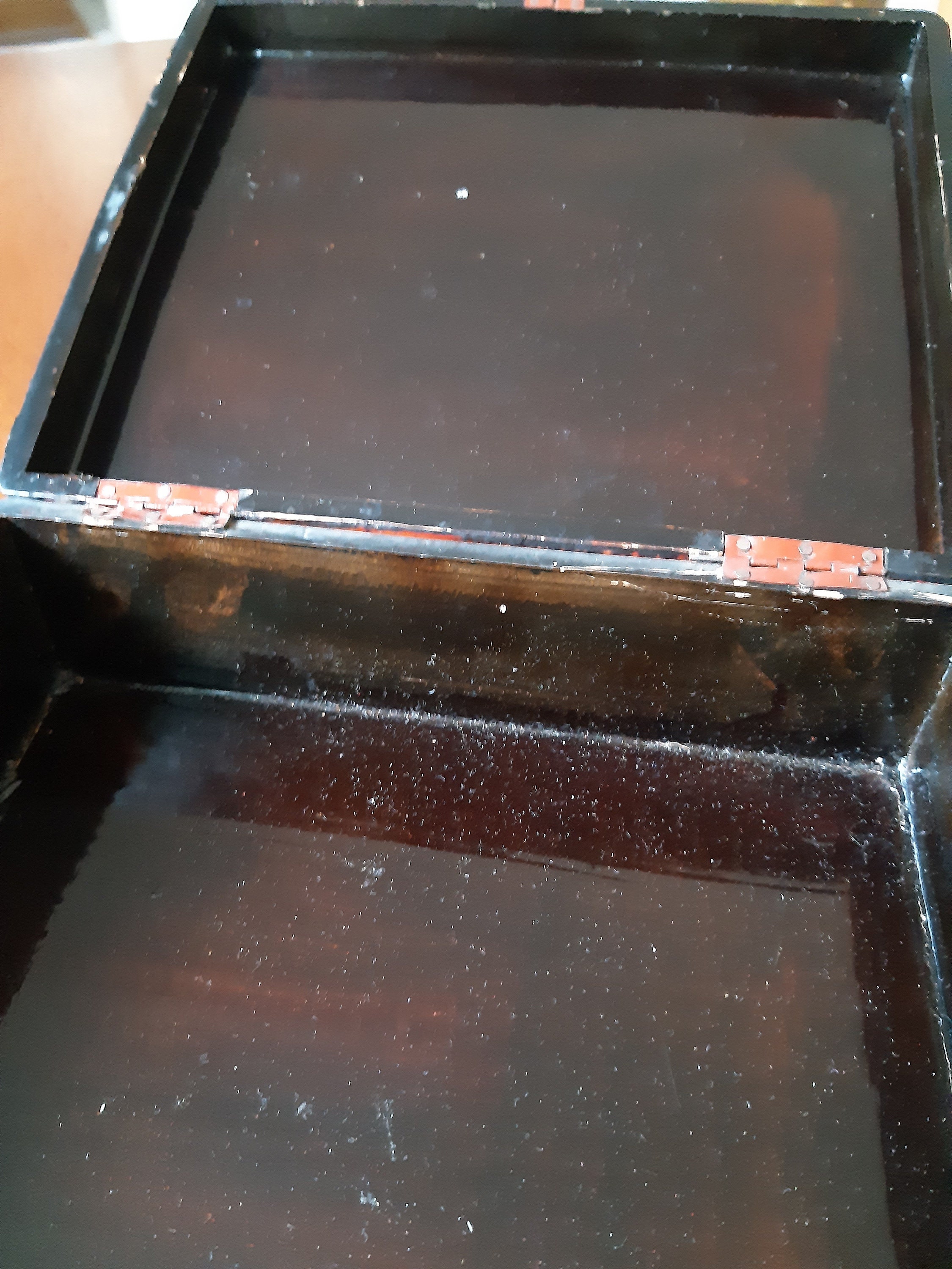 Old Japanese Red Lacquer Box - Etsy