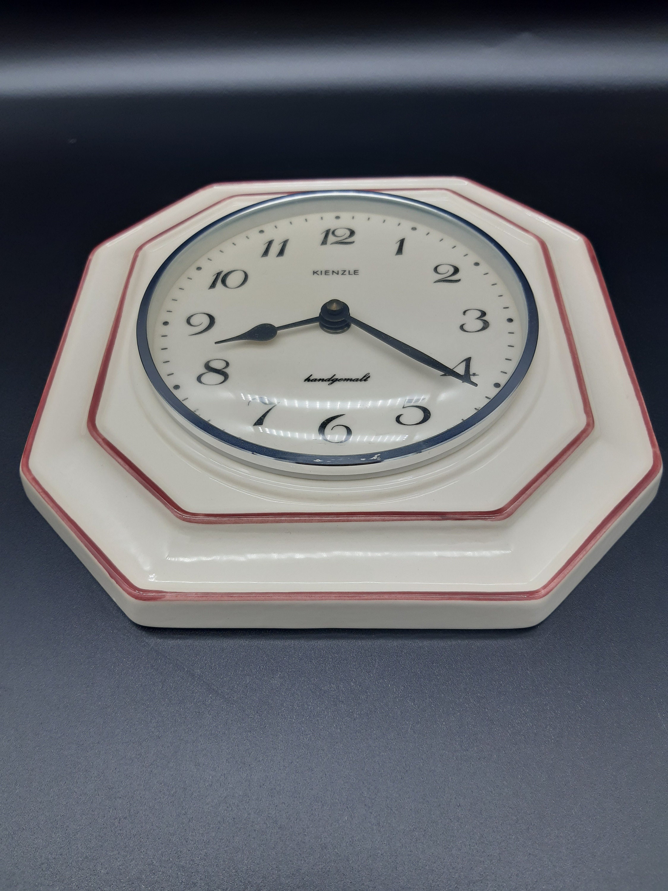 German Kienzle Handgemalt Pop Art Ceramic Wall Clock - Etsy