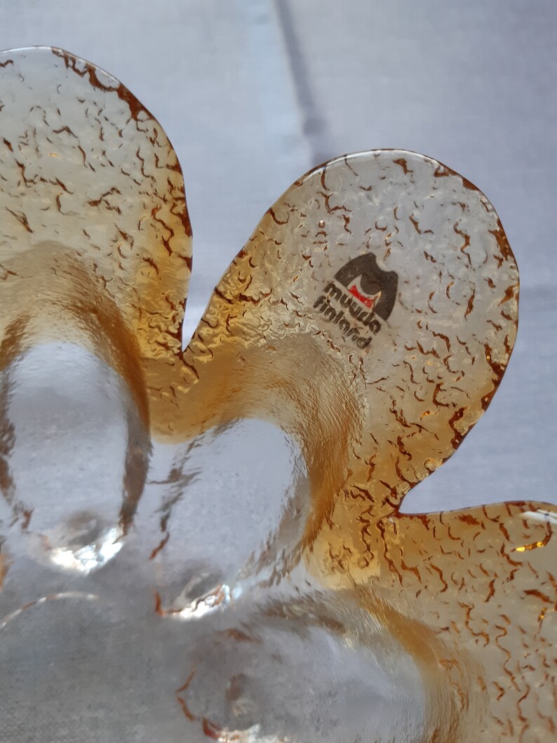 Finnish Retro Muurla Glass Bowl - Etsy