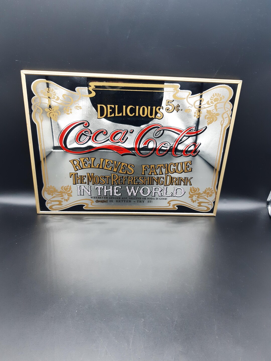 An Original Advertising Mirror From Coca Cola - Etsy