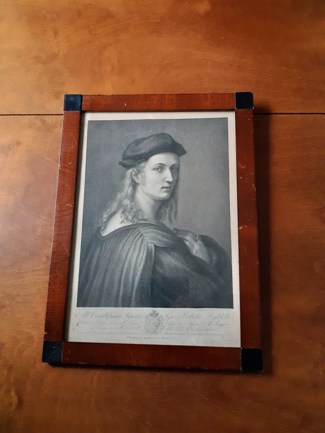Etching. Portrait of Bindo Altoviti. Raphael. Early 19th - Etsy