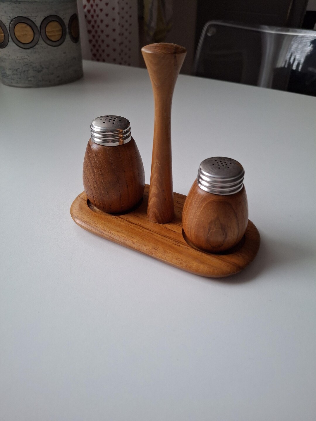 Swedish Mid Century Karl Holmberg Teak Cruet Set - Etsy