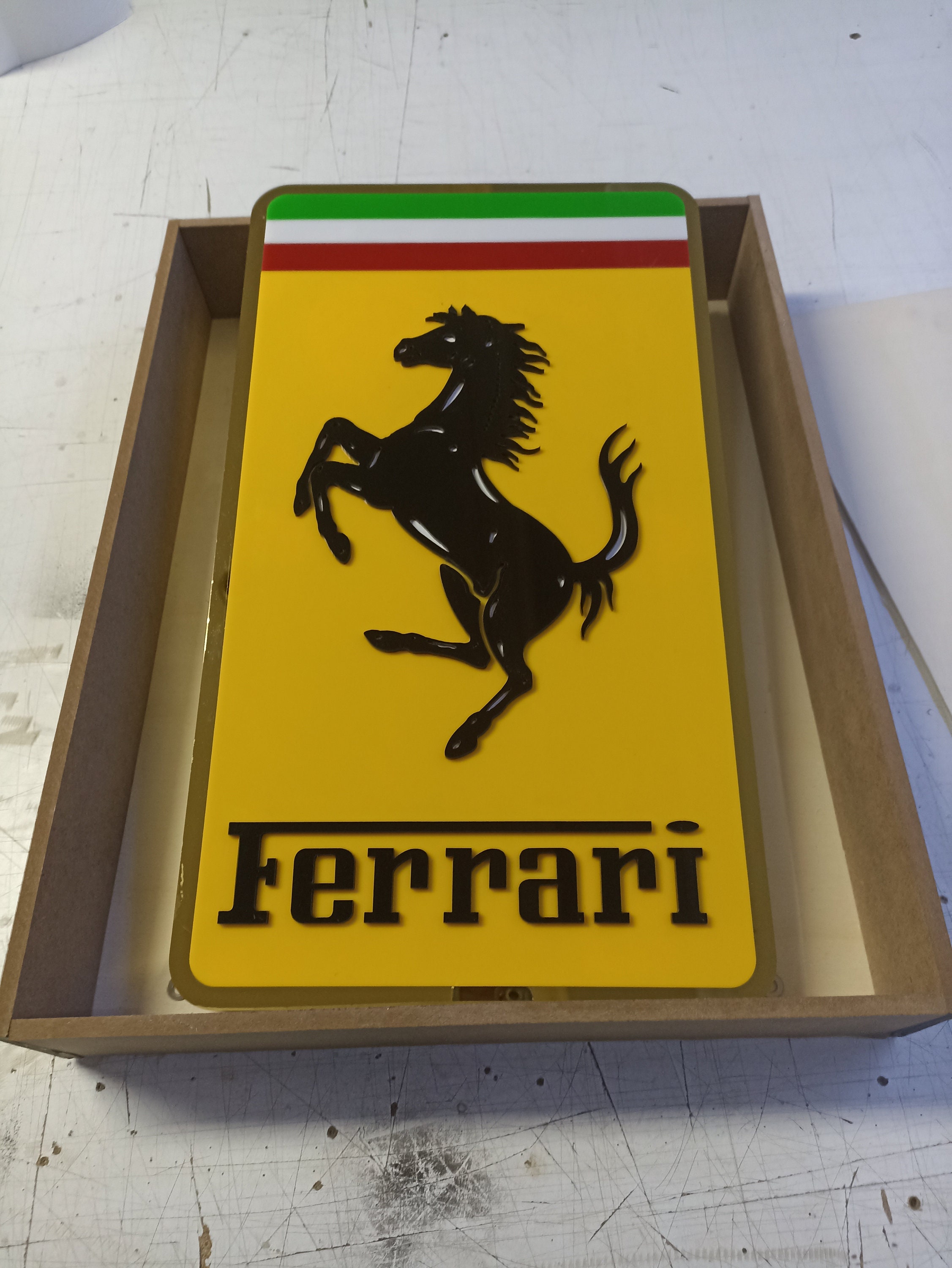 Ferrari Metal Sign, Ferrari Garage Sign, Ferrari Garage Decor, Ferrari ...