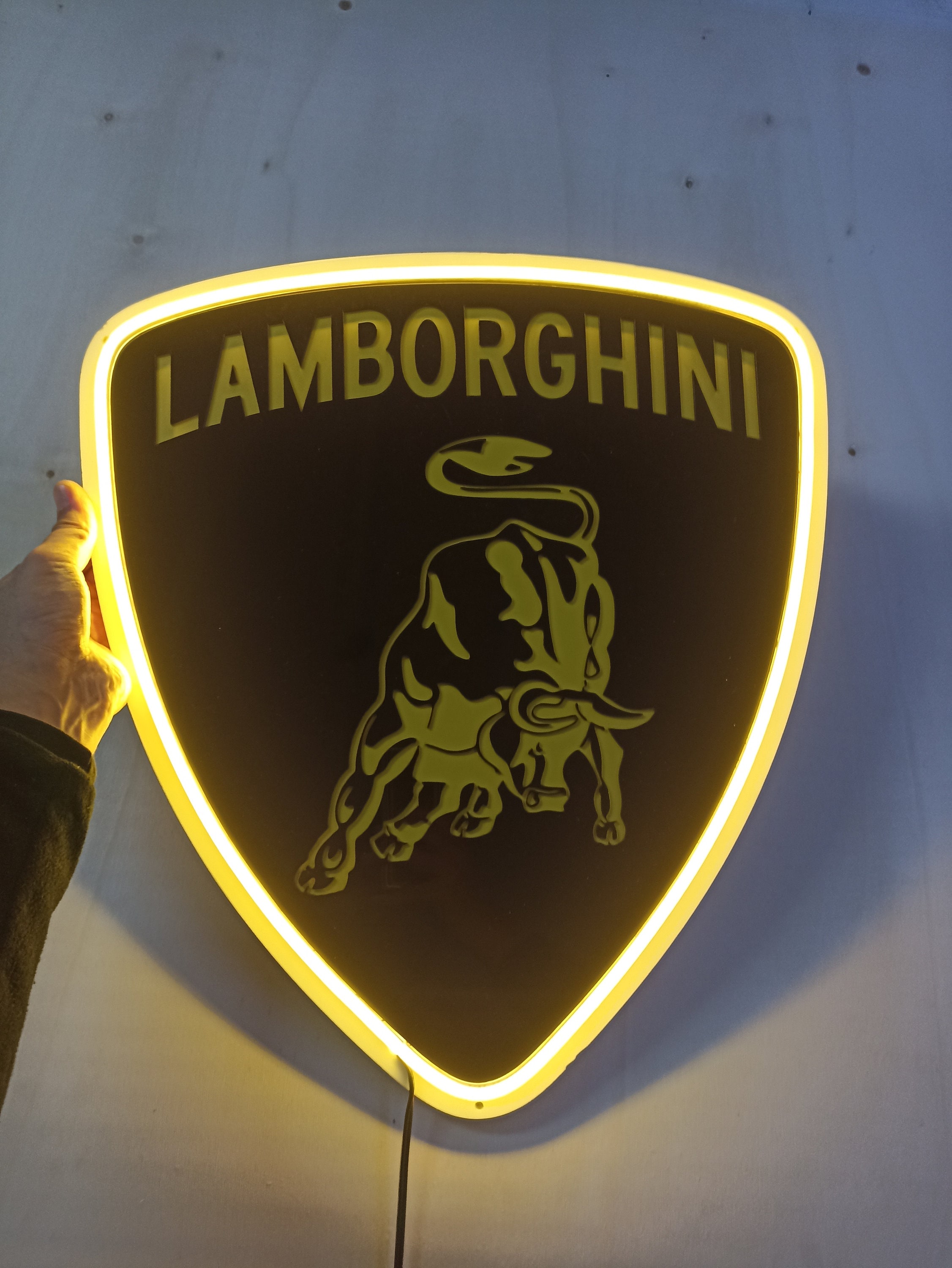 Lamborghini Neon Sign Neon Garage Sign Neon Garage Decor Gift for Men ...