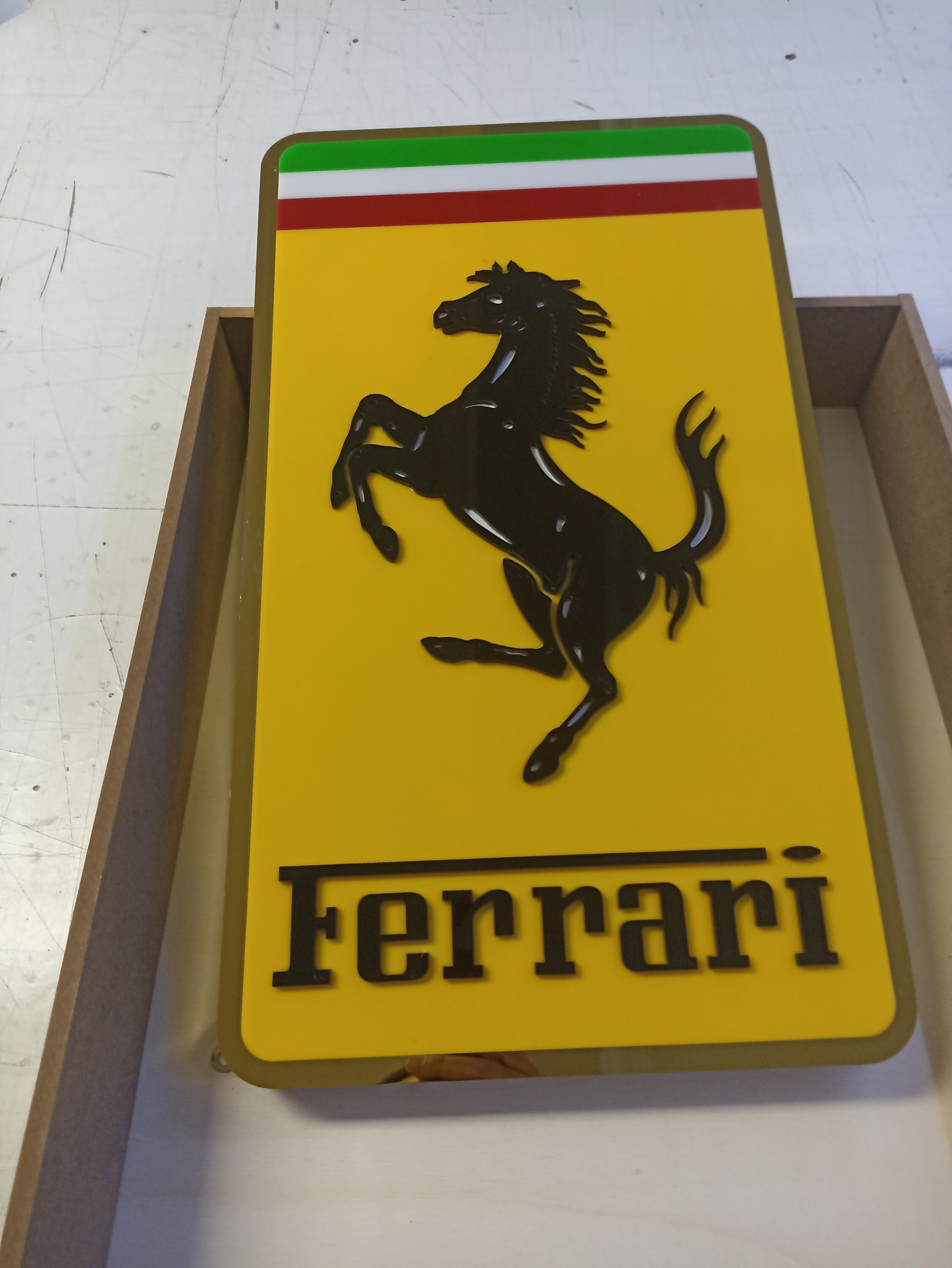 Ferrari Metal Sign, Ferrari Garage Sign, Ferrari Garage Decor, Ferrari ...