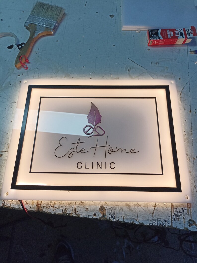 Logo Sign Neon Acrylic Custom Logo Decoration 3D LED Logo - Etsy