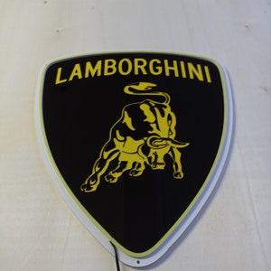 Lamborghini Neon Sign Neon Garage Sign Neon Garage Decor Gift for Men ...