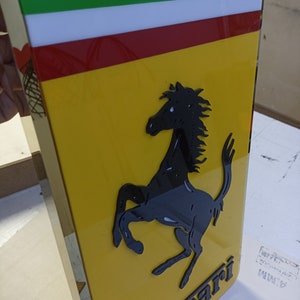 Ferrari Metal Sign, Ferrari Garage Sign, Ferrari Garage Decor, Ferrari ...