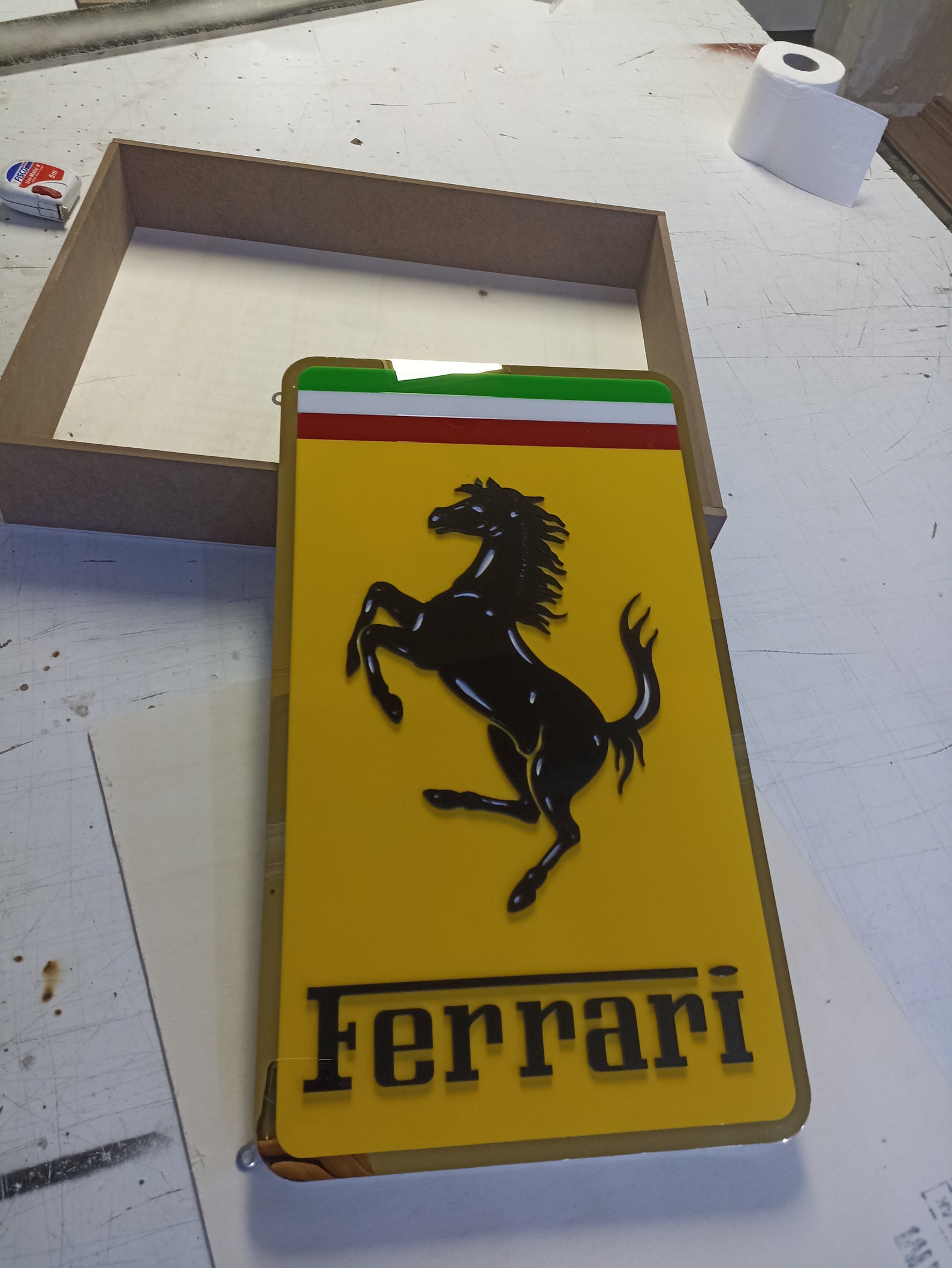 Ferrari Metal Sign, Ferrari Garage Sign, Ferrari Garage Decor, Ferrari ...